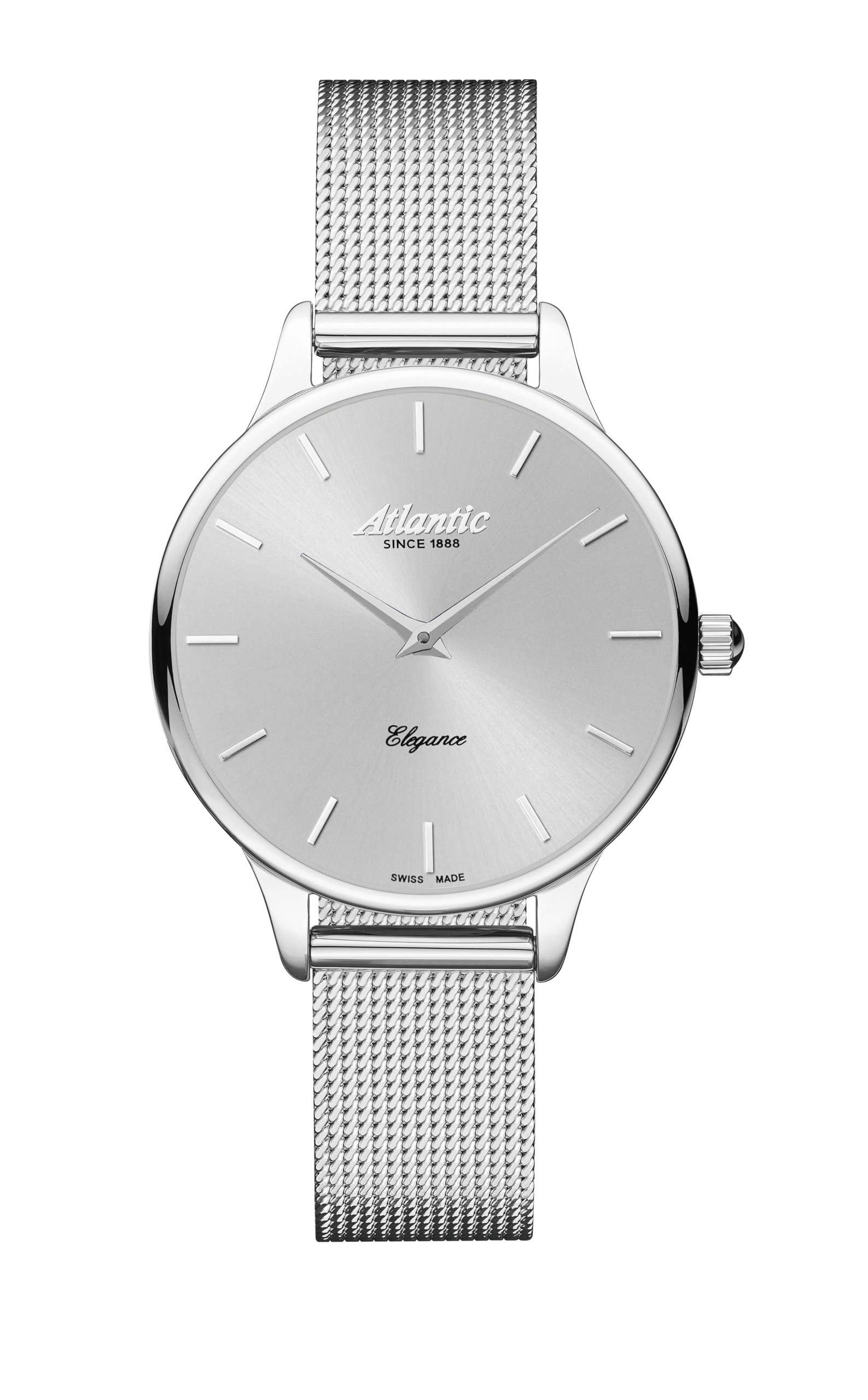 Elegance Classic Index Silver Steel – Atlantic Watches