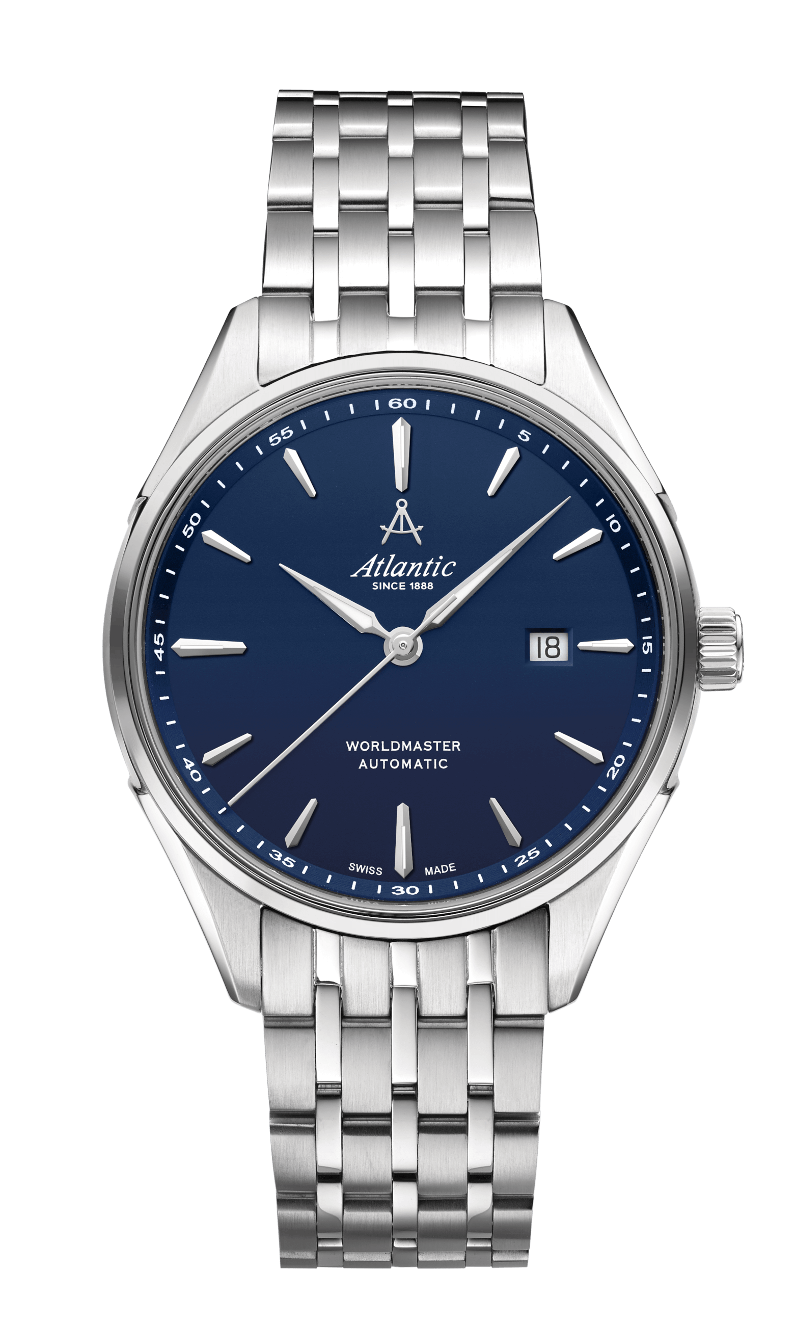 Worldmaster 1888 Automatic Blue Dial – Atlantic Watches