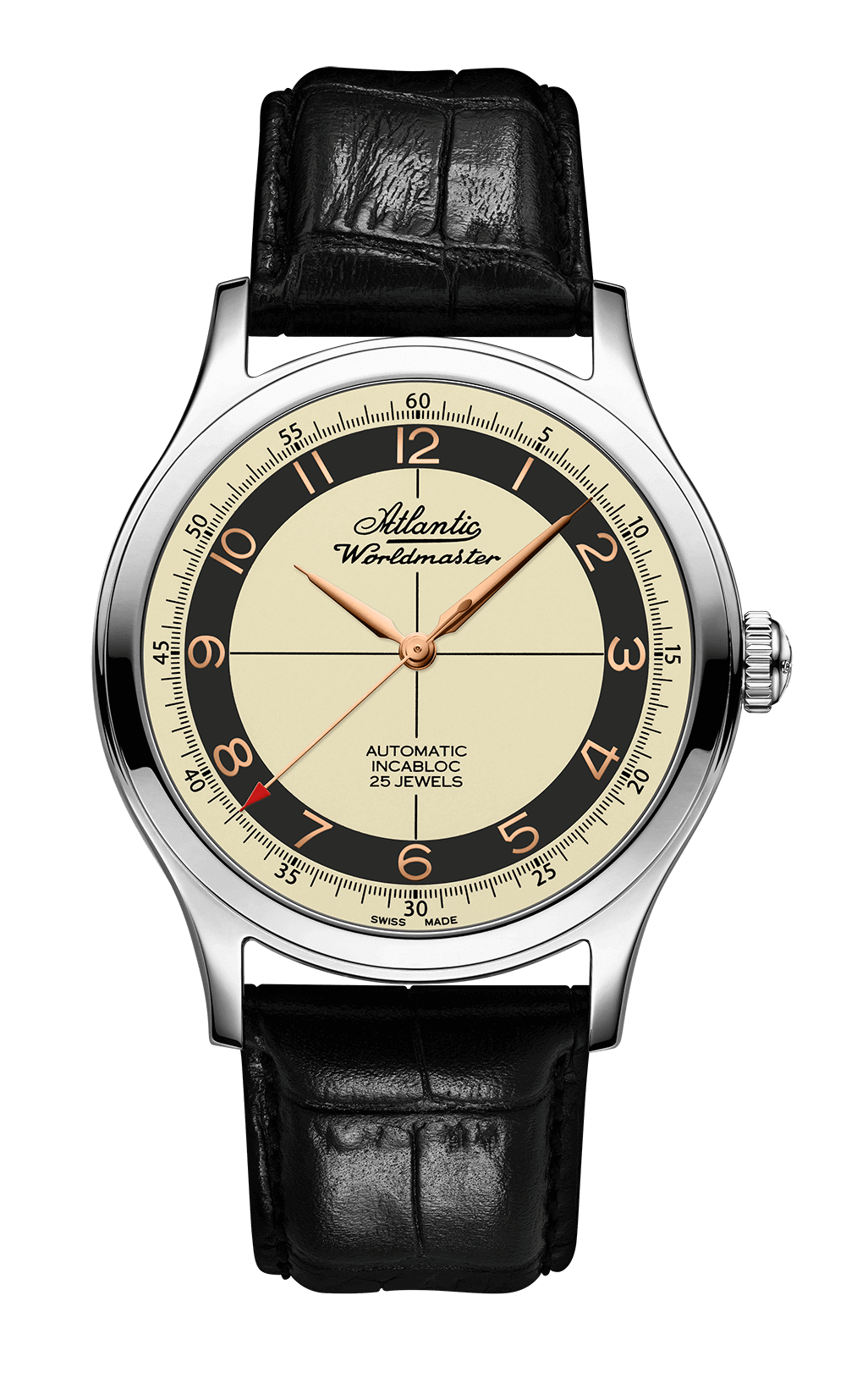Worldmaster Original Automatic | Cream Black – Atlantic Watches