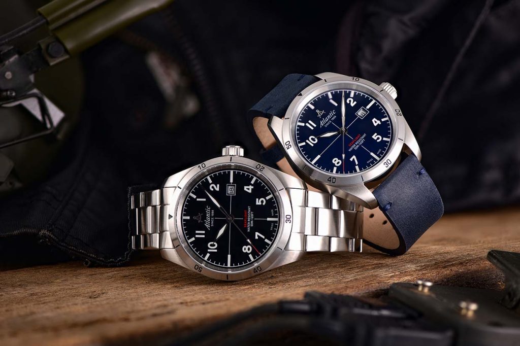 Seaflight New Edition Gents Black Leather – Atlantic Watches