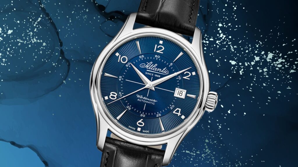 Worldmaster 1888 Automatic Vintage Edition 40mm | Blue Steel – Atlantic ...