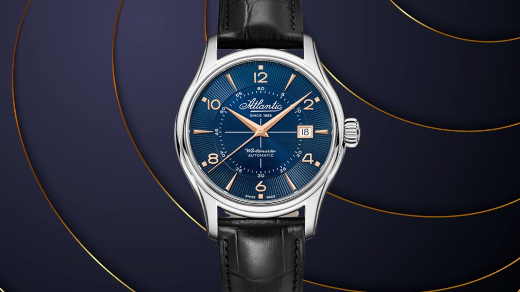 Worldmaster 1888 Automatic Vintage Edition 40mm | Blue & Rose Gold ...