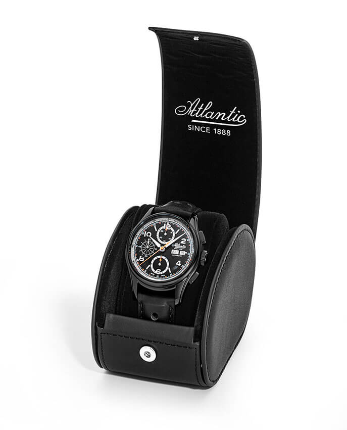 Atlantic Worldmaster Prestige Valjoux Black PVD Chronograph – Atlantic ...