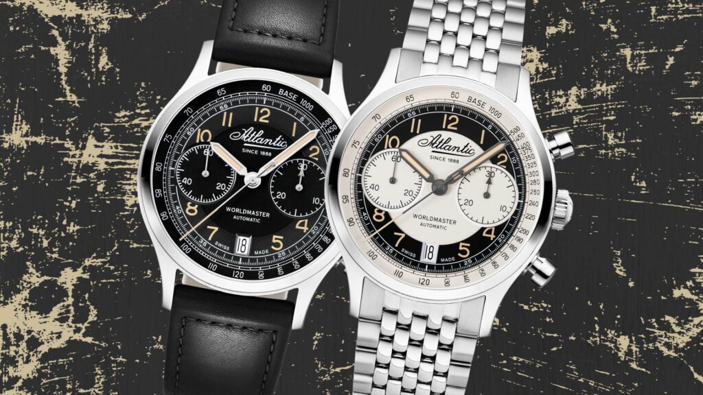 Atlantic Worldmaster Bicompax Dual Color on Leather Strap – Atlantic ...