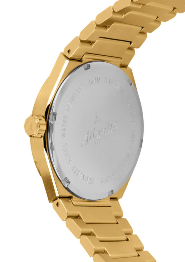 Seawave Gents | Yellow Gold PVD Silver Dial – Atlantic Watches